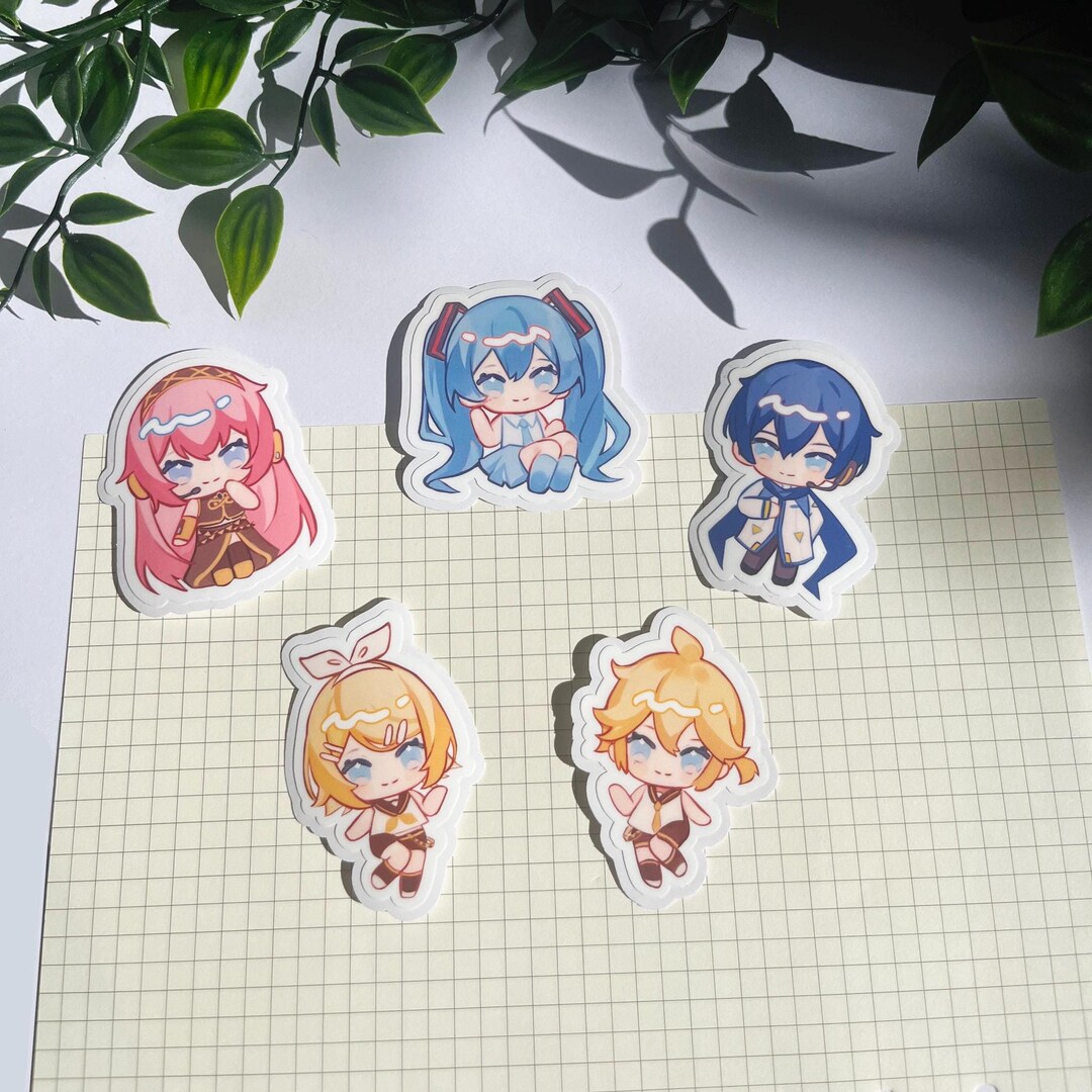 Cute Chibi Vinyl Stickers | Hatsune Miku | Kagamine Len | Kagamine Rin ...