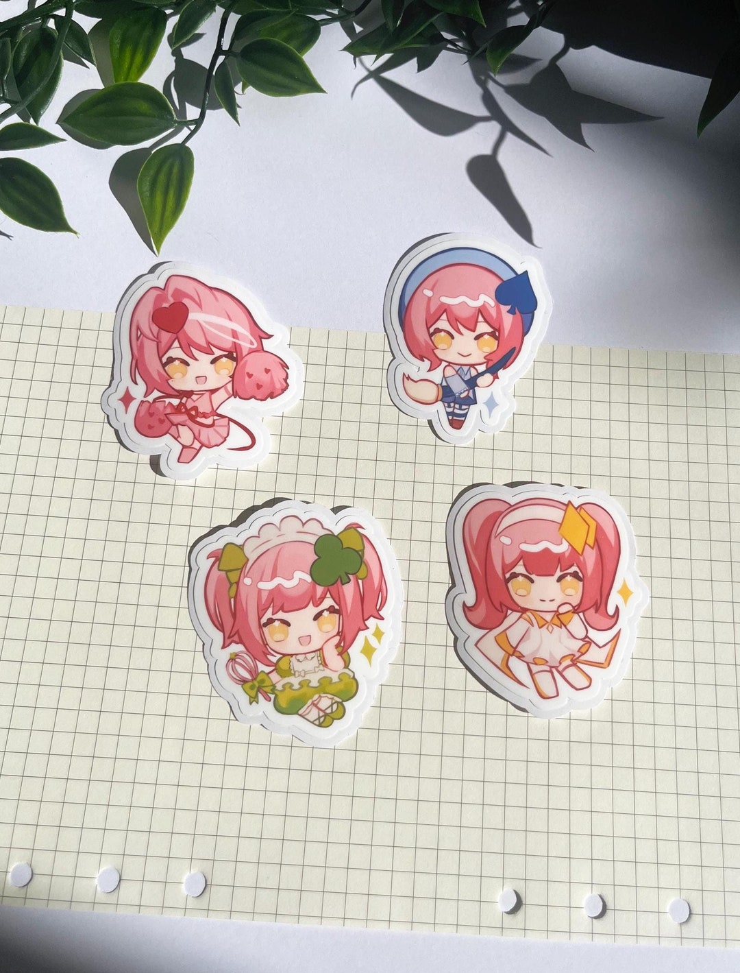 Shugo Chara Chibi Vinyl Stickers | Hinamori Amu Amulet Transformations ...