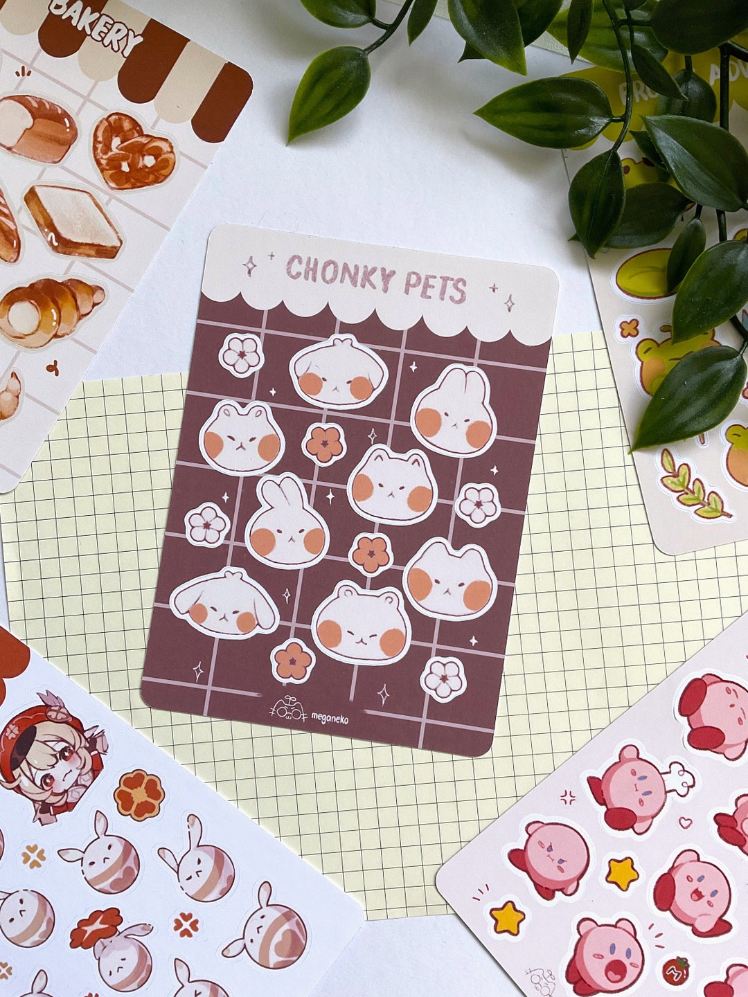 Chonky Pets Sticker Sheet - Etsy