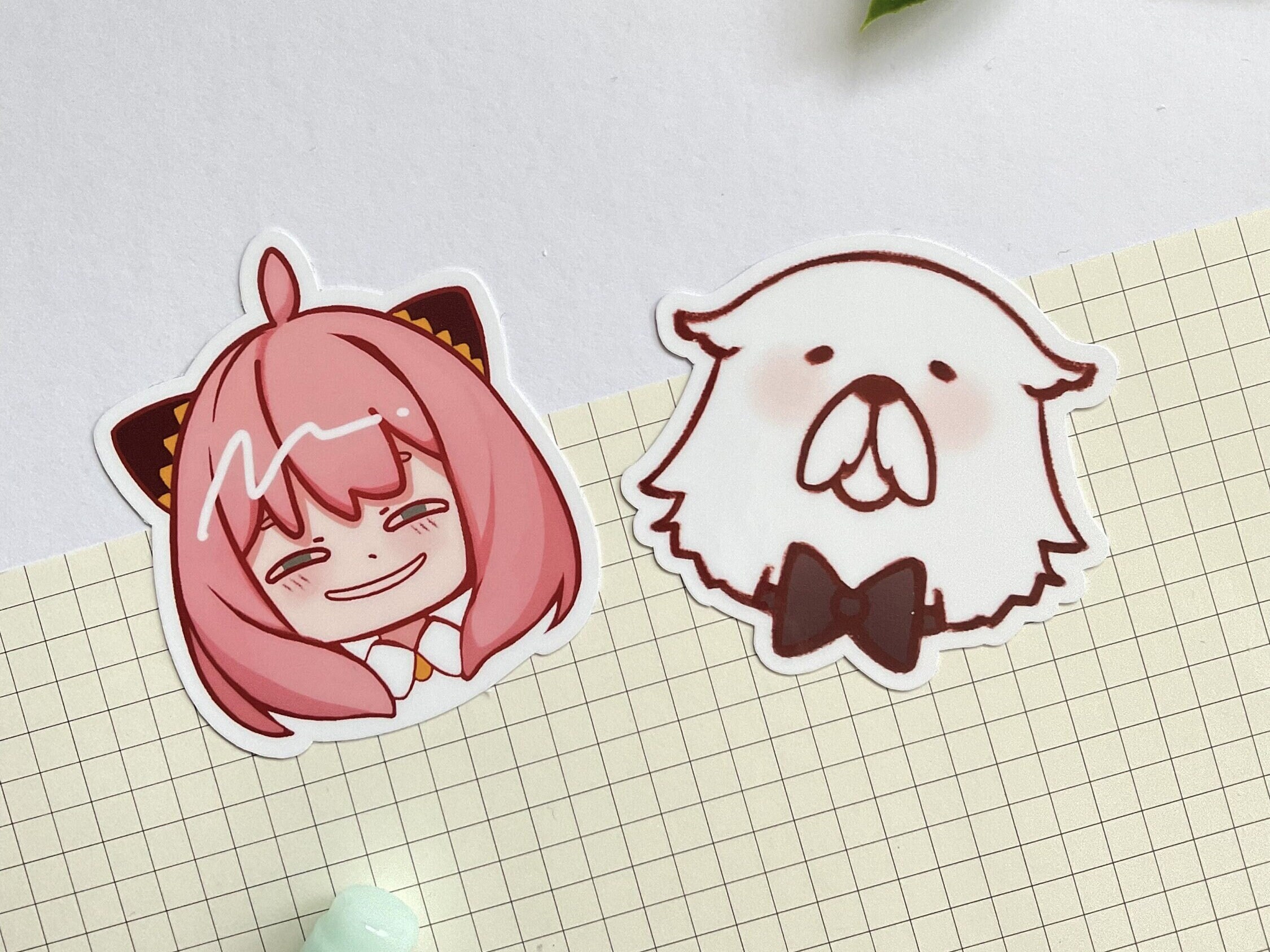 Spy X Family Vinyl Stickers Anya Forger Bond - Etsy