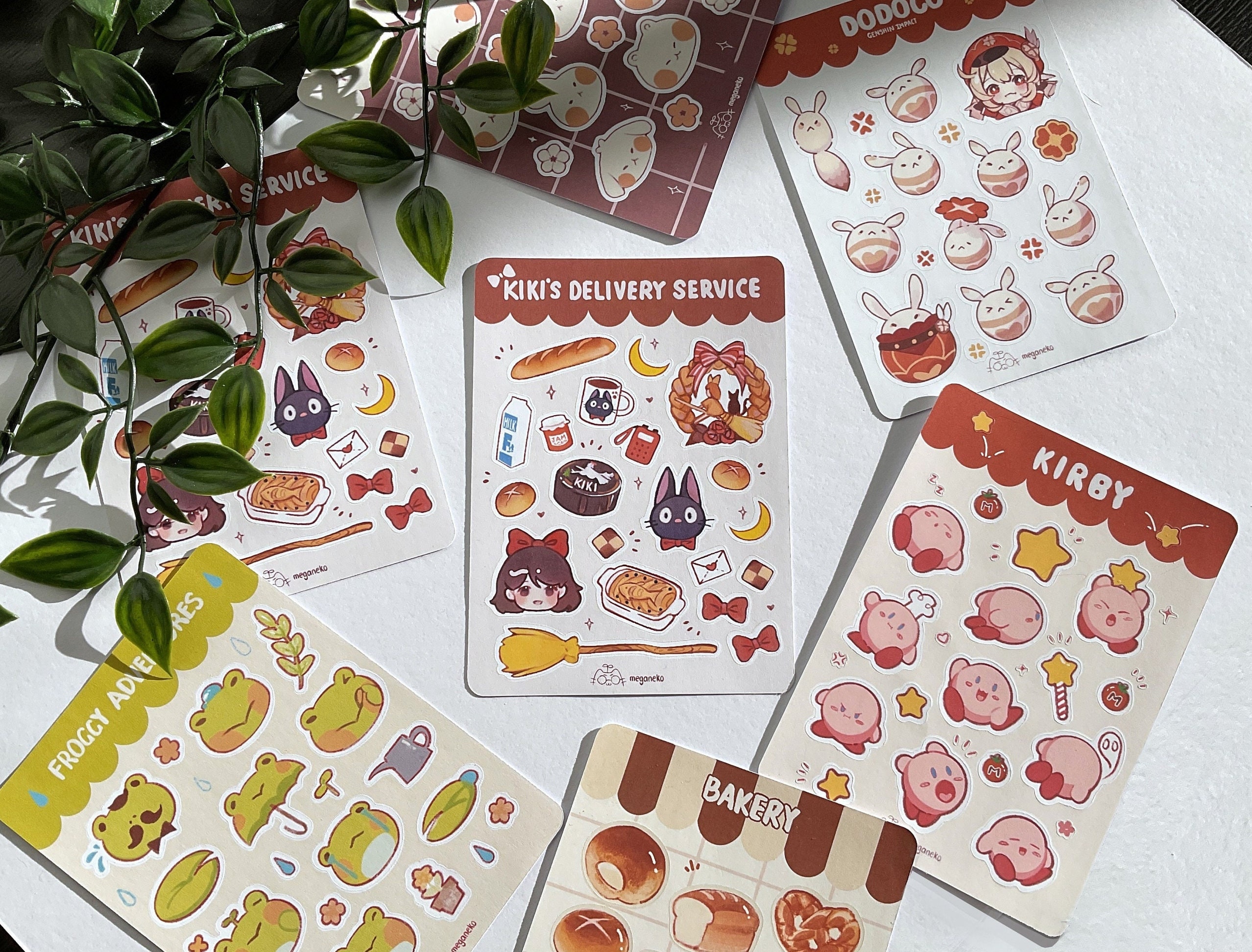 Kiki's Delivery Service Sticker Sheet Studio Ghibli - Etsy