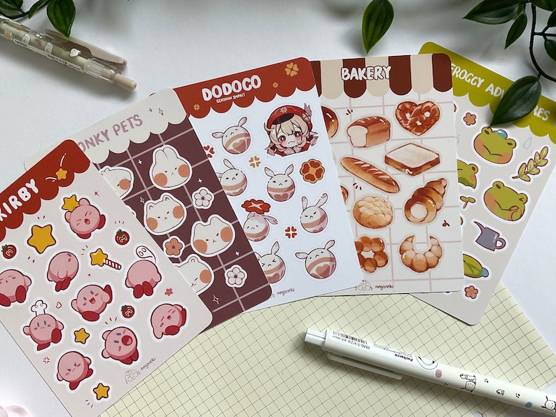 Kirby Sticker Sheet - Etsy