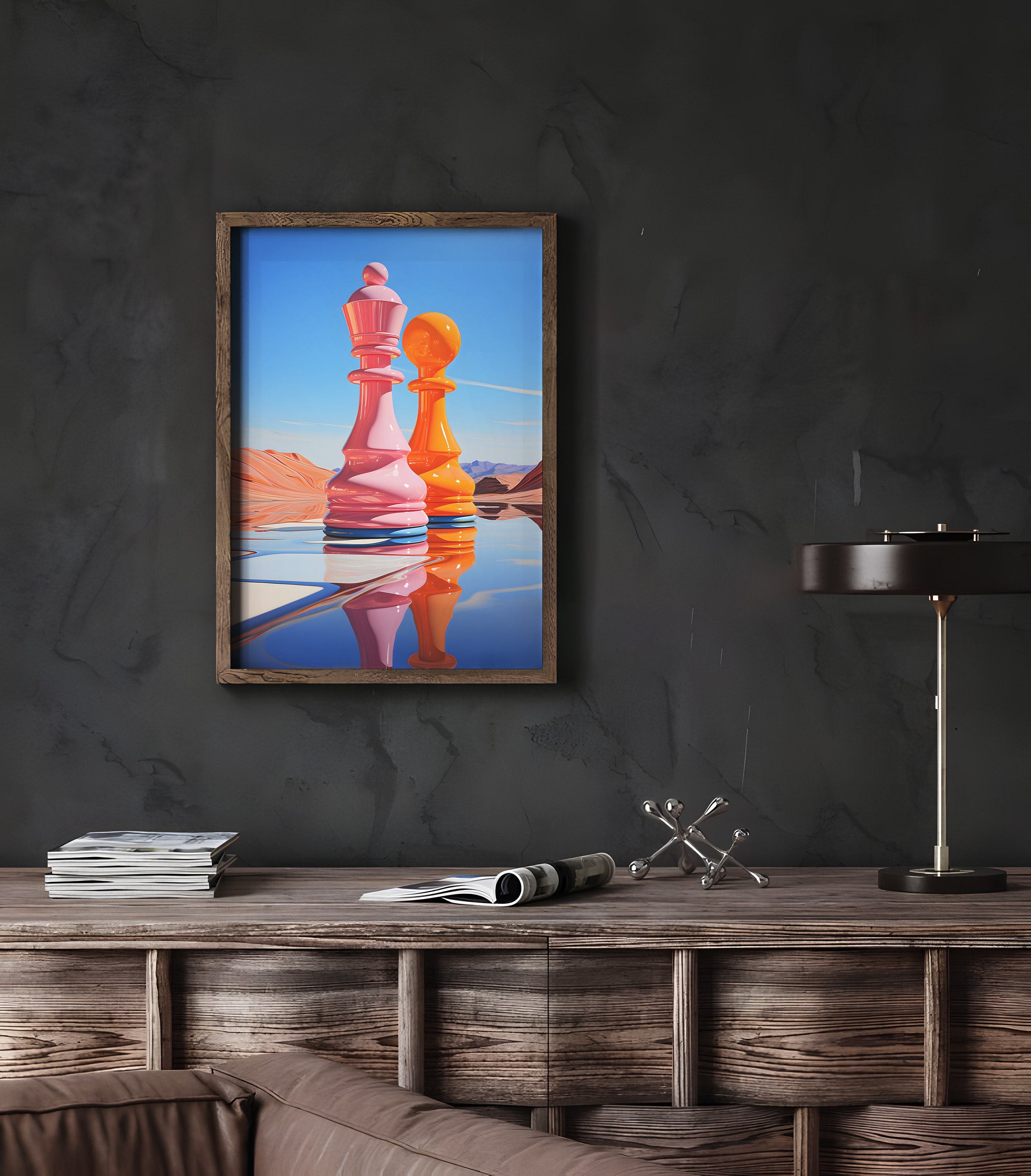 Candy Chess Pieces in Desert, Chess Piece, Digital Download, Digital ...