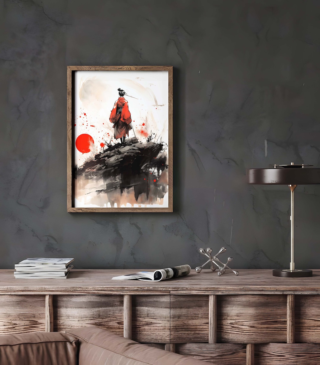 Japanese Female Samurai, Martial Artist Poster, Girl With a Sword ...