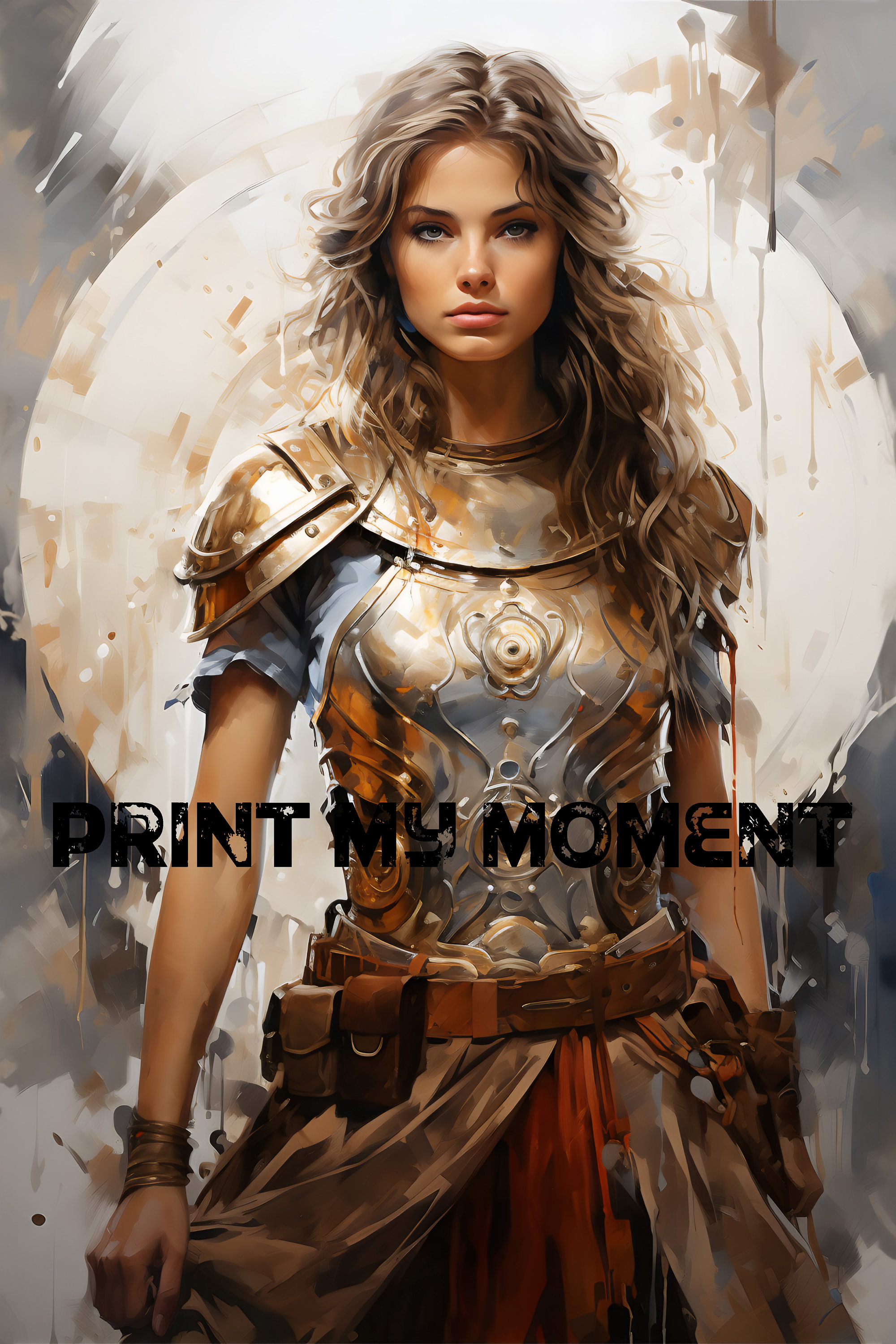 Roman Female Scout Watercolour Poster, Female Warrior Digital Art ...