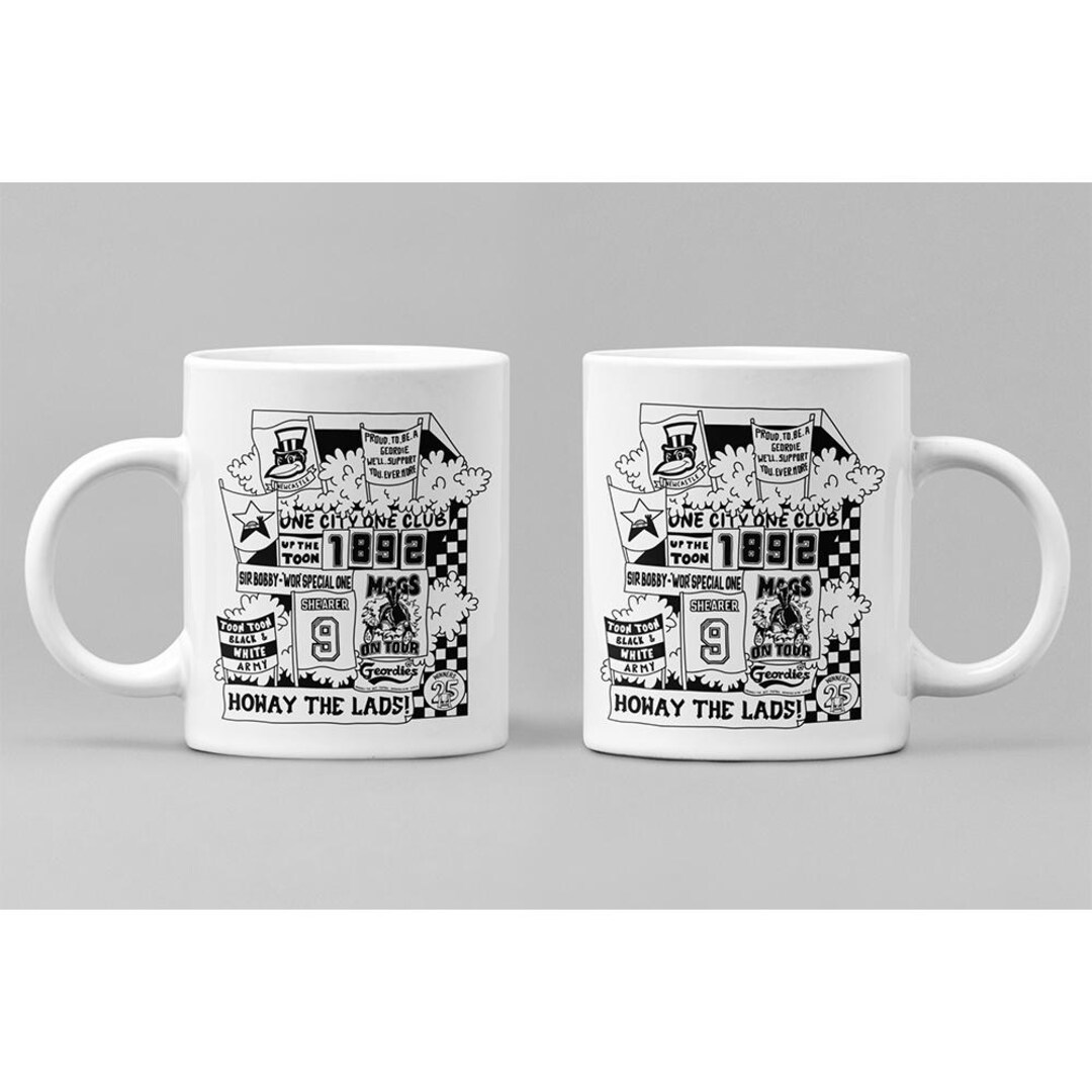 MAGPIES 1892 Newcastle Howay the Lads up the Toon - Custom Ceramic Mug ...