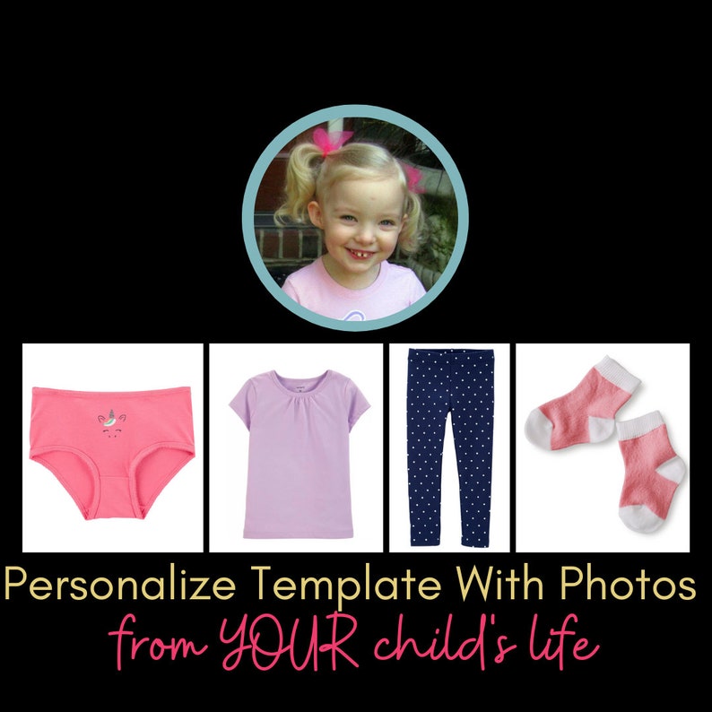 4-step Visual Schedule Get Dressed Myself: Canva Template & Step-by ...