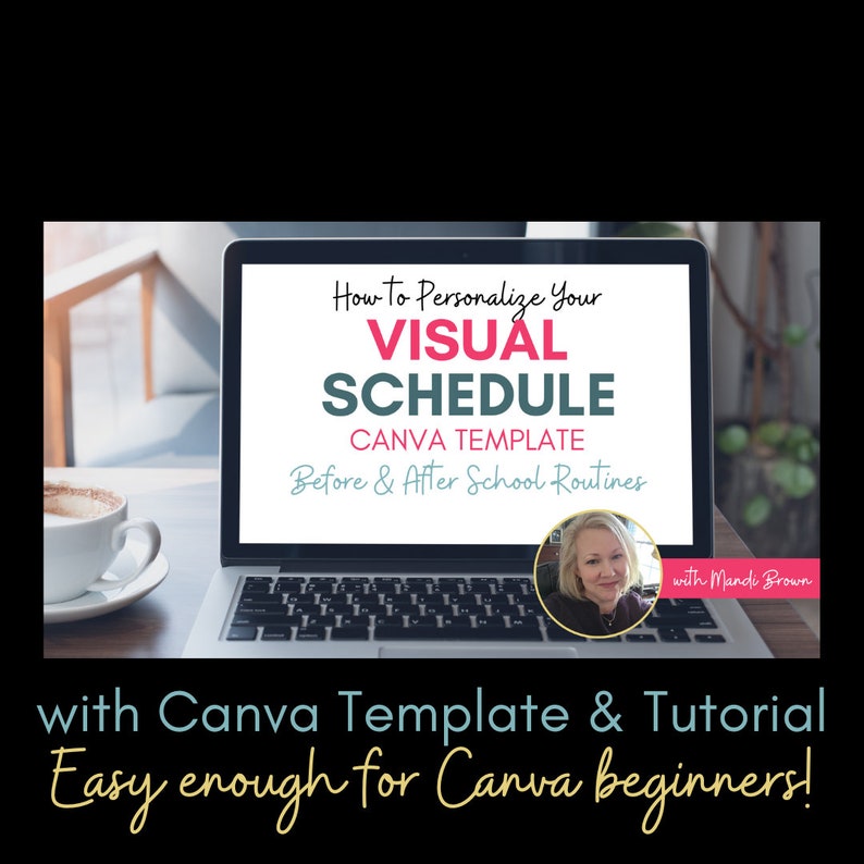 4-step Visual Schedule Canva Template: Before & After School Routine ...