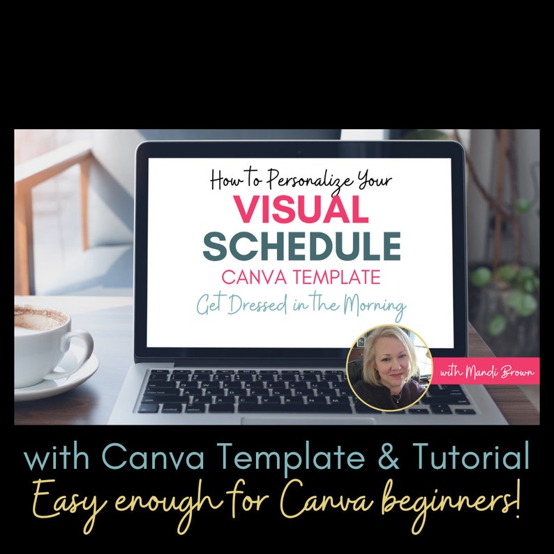 4-step Visual Schedule Get Dressed Myself: Canva Template & Step-by ...