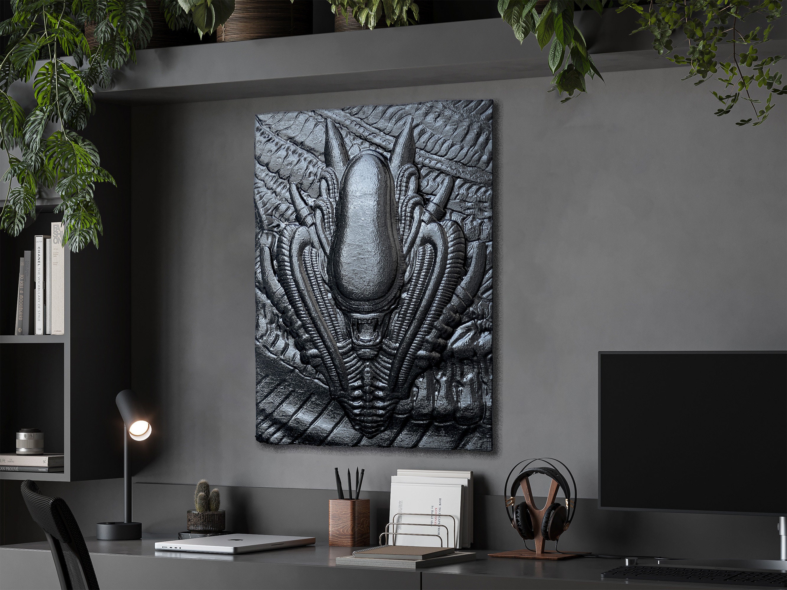 Giger Xenomorph Alien Movie Carving. 3D Sign for Home Decor. - Etsy