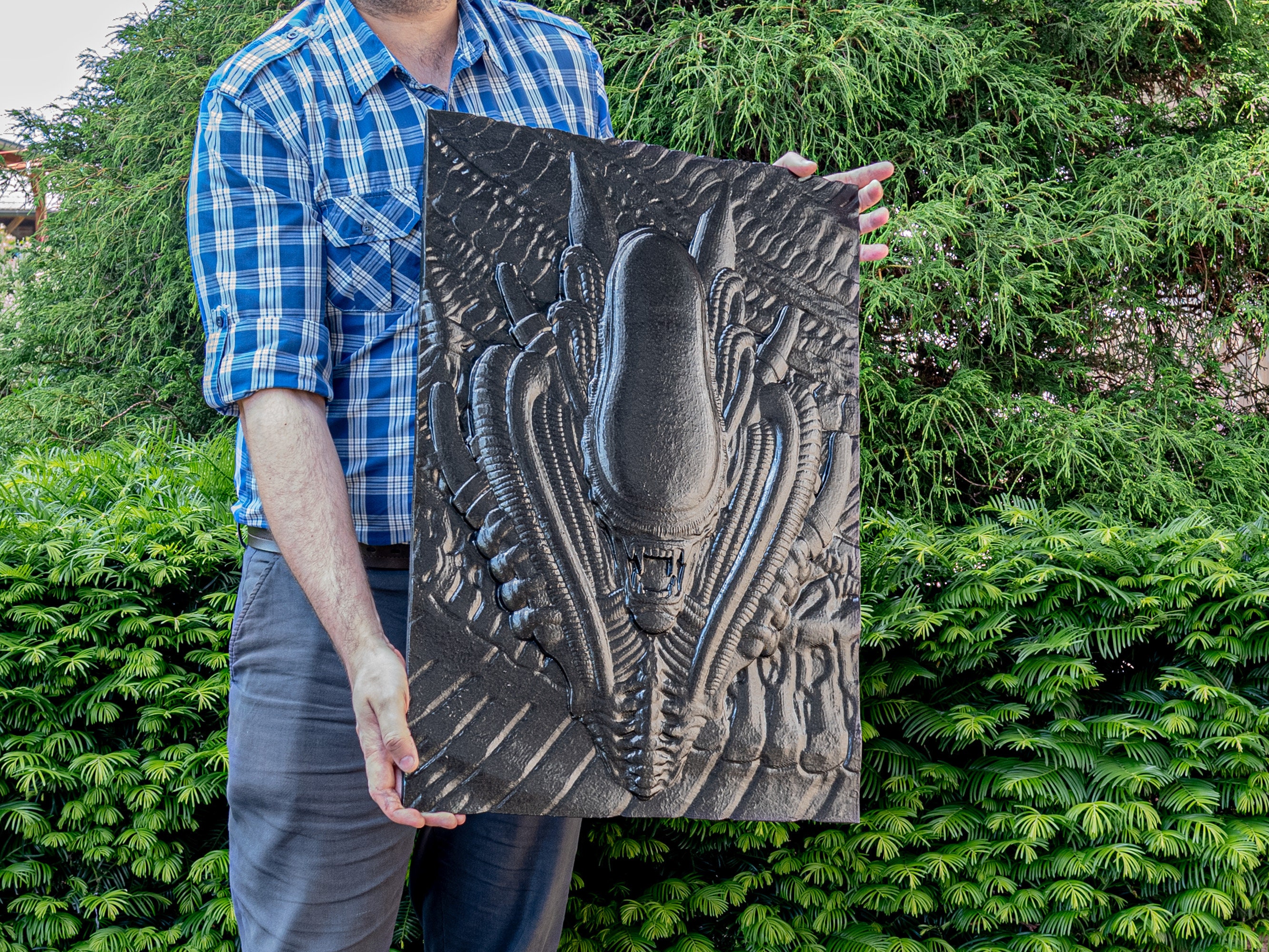 Giger Xenomorph Alien Movie Carving. 3D Sign for Home Decor. - Etsy