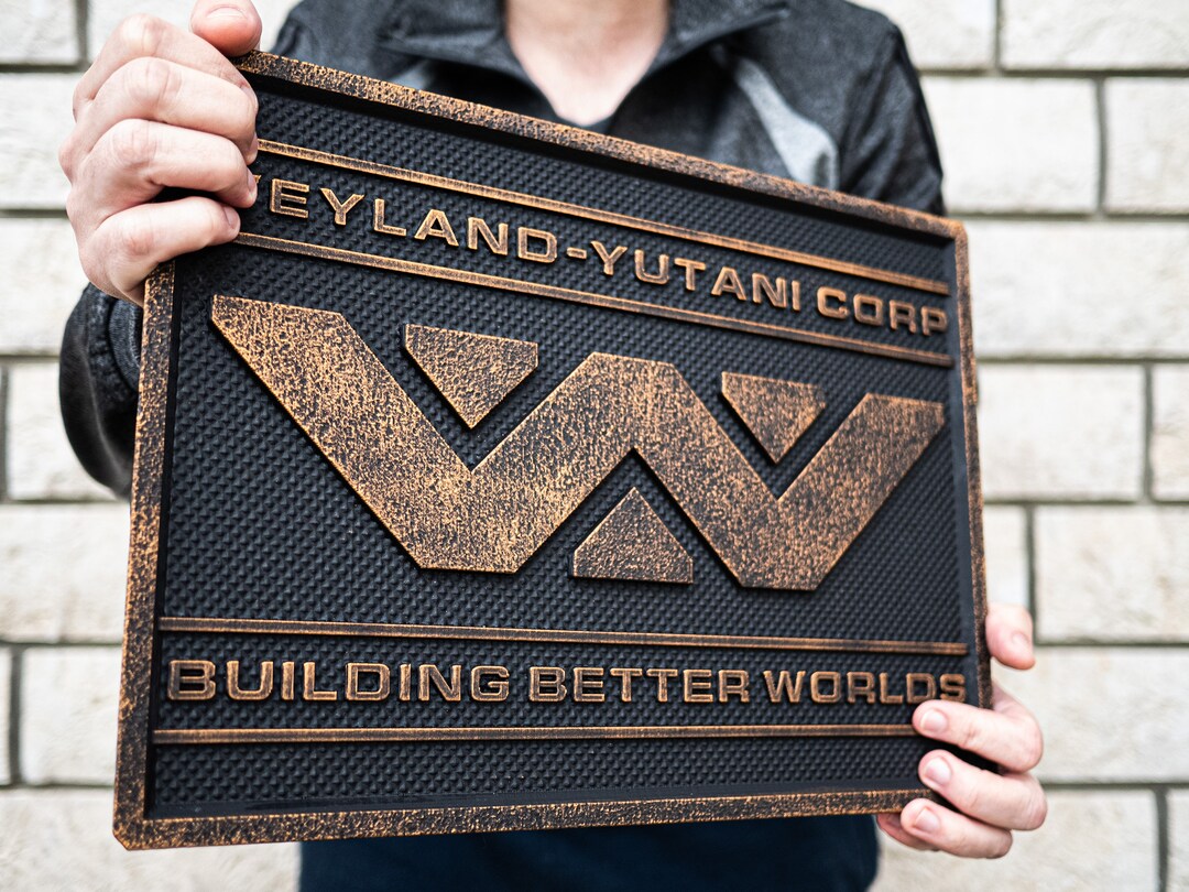 Weyland Yutani Alien Xenomorph 3D Sign. Nostromo Xenomorph Giger Movie ...