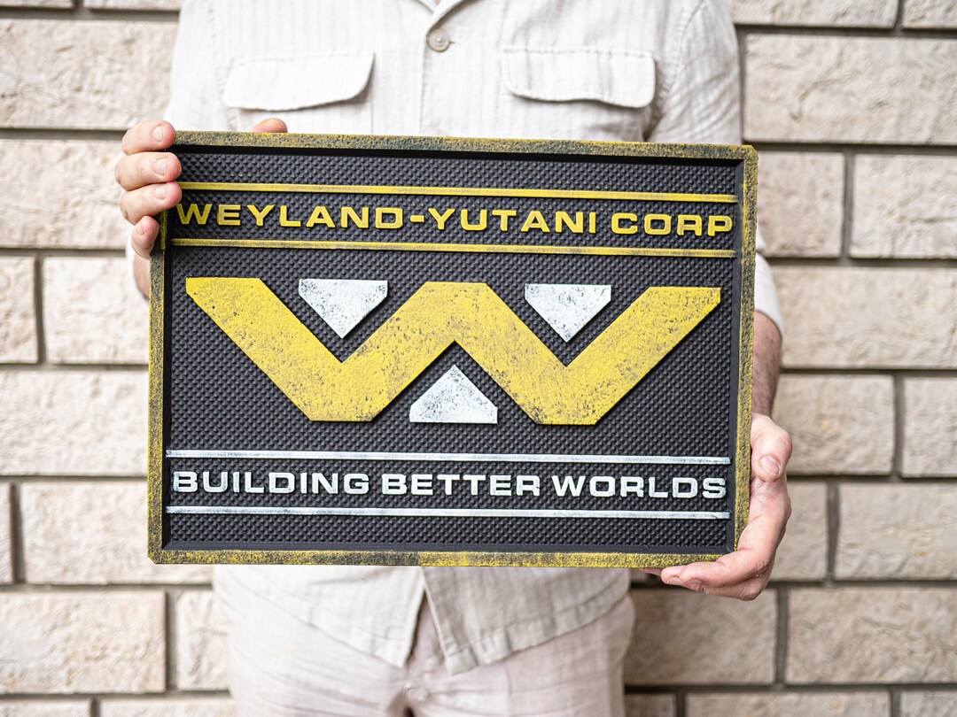 Alien Xenomorph Movie Gift. Weyland Yutani 3D Printed Sign. - Etsy