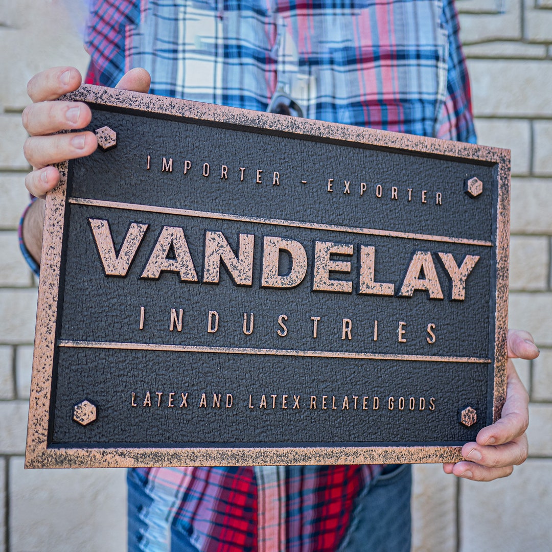 Custom Business Company Logo Sign. 3D Door Wall Plate, Custom Business ...