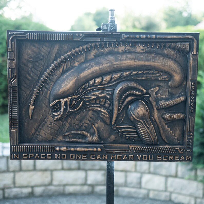 Aliens Xenomorph Nostromo 3D Sign - Etsy