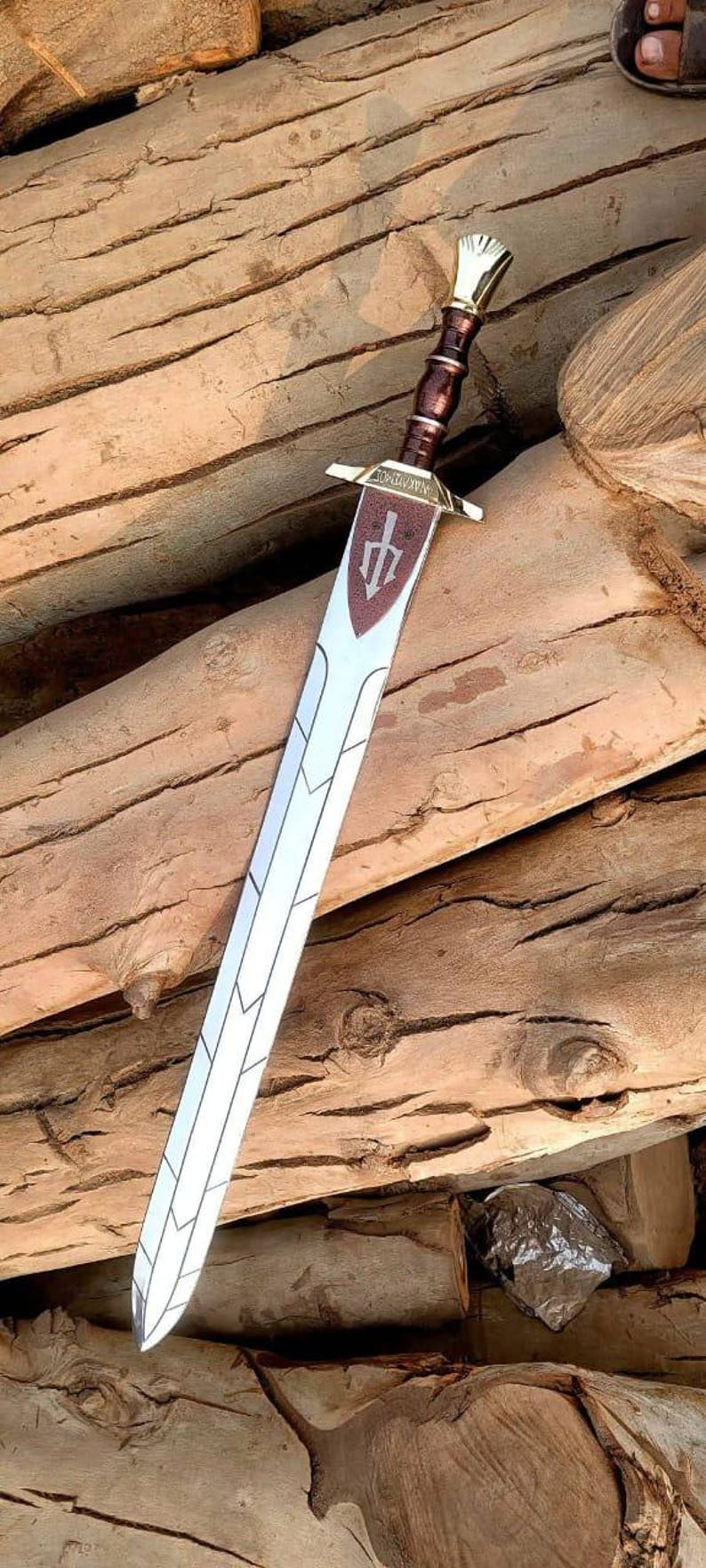 Hand-forged Barbarian Style Conan Father Sword | Full Tang Fantasy ...