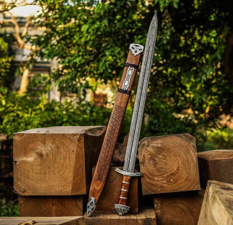 Hand-forged 20" Viking Battle Axe With Sheath: Norse Throwing Axe ...