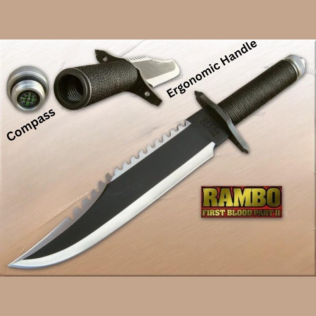 RAMBO Survival Knife: Rambo First Blood Part 2 | Replica Knife ...