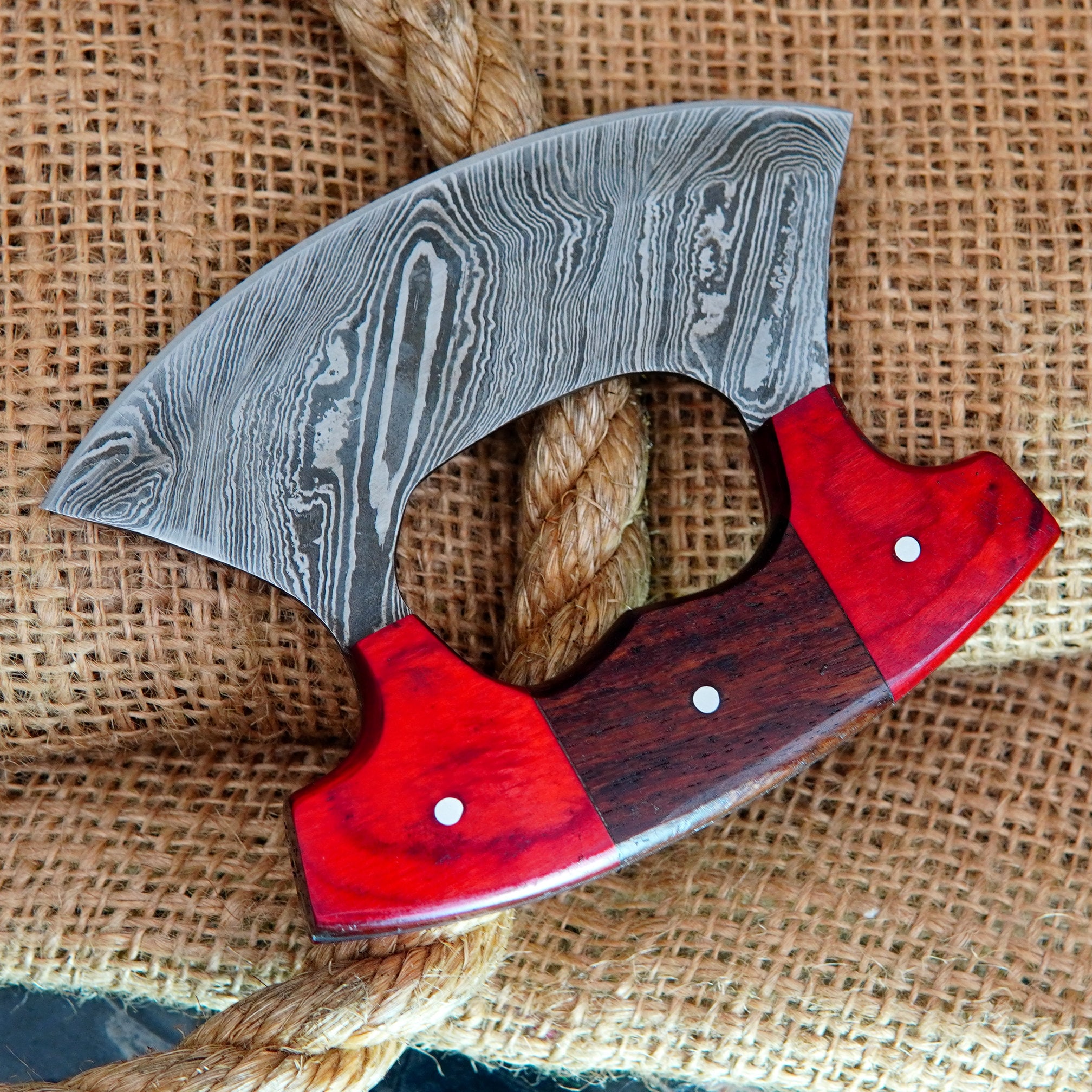 Alaskan Ulu Knife for Chopping and Cutting.damascus Ulu Knife.custom Knife.chef Knifehandmade ...