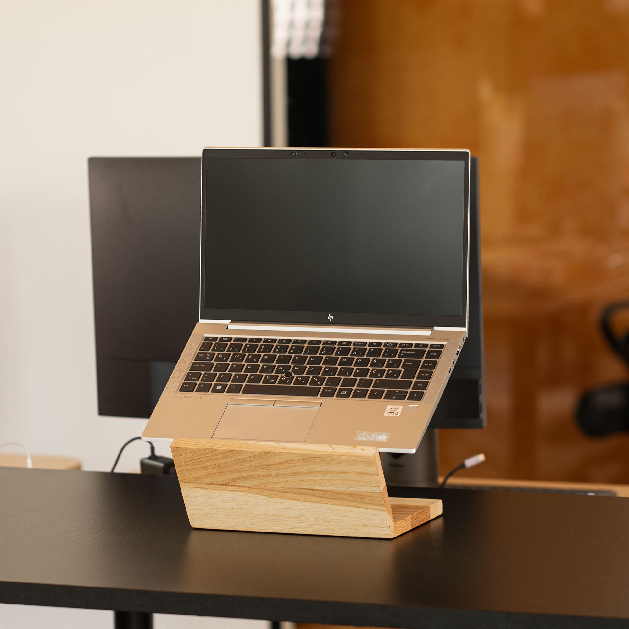 Laptop Stand Laptop Riser Oak Wood - Etsy