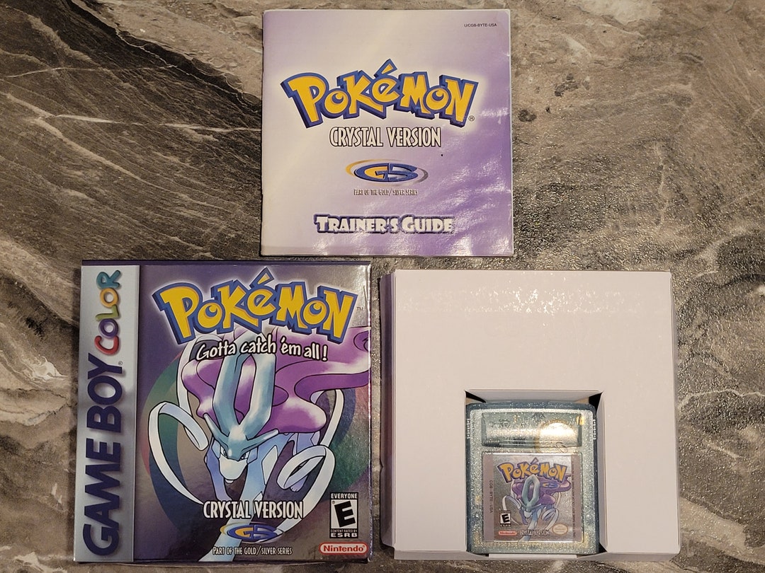 Pokemon Crystal Game Boy Cartridge With Original Nintendo - Etsy