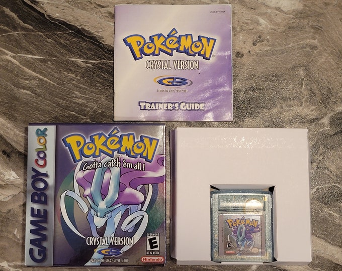 Pokemon Crystal Game Boy Cartridge With Original Nintendo MBC30 PCB ...