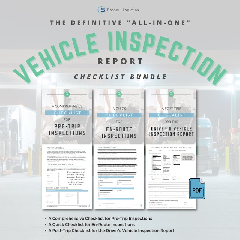 Semi Truck Inspection Form - Etsy