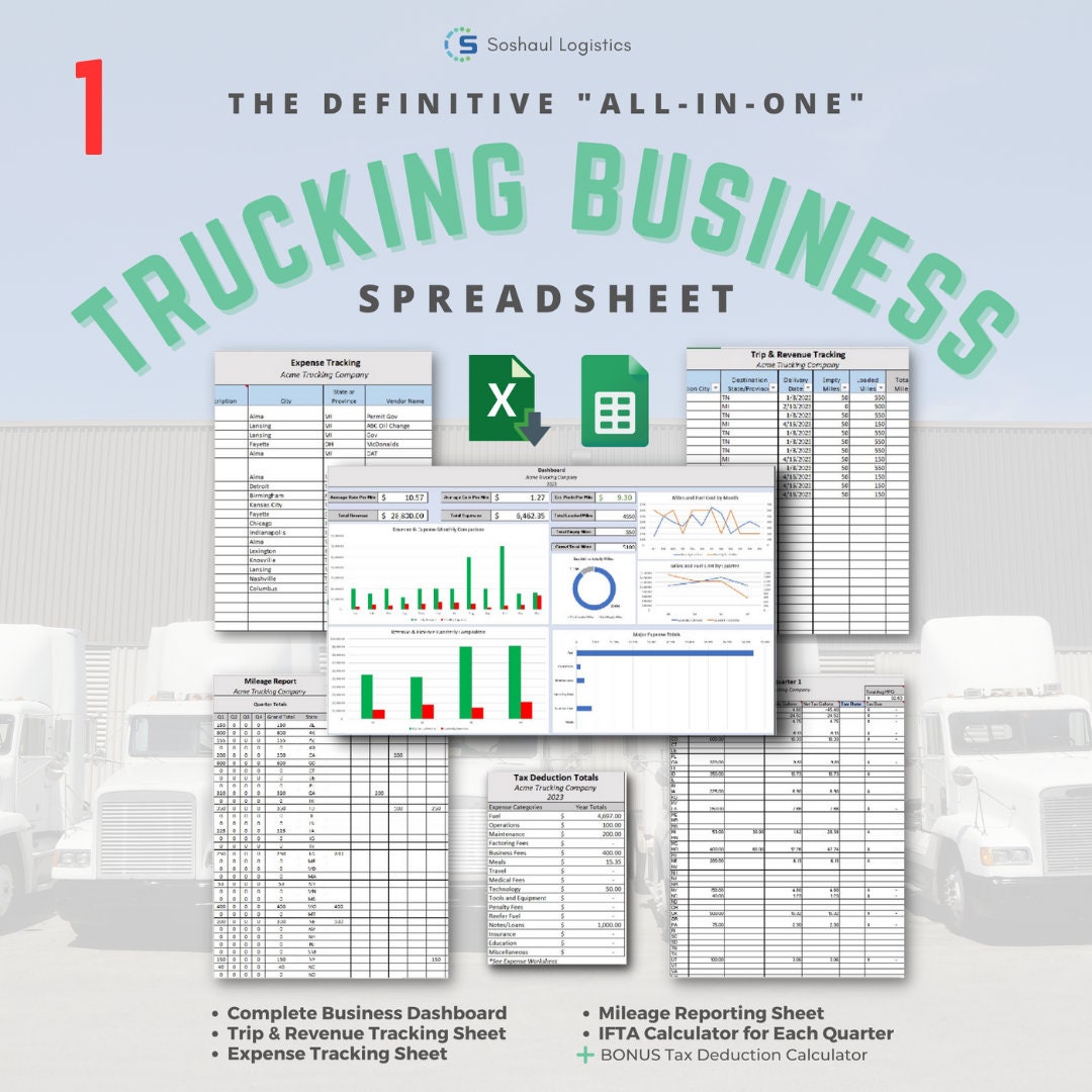 The Trucking Operations Starter Bundle - Etsy