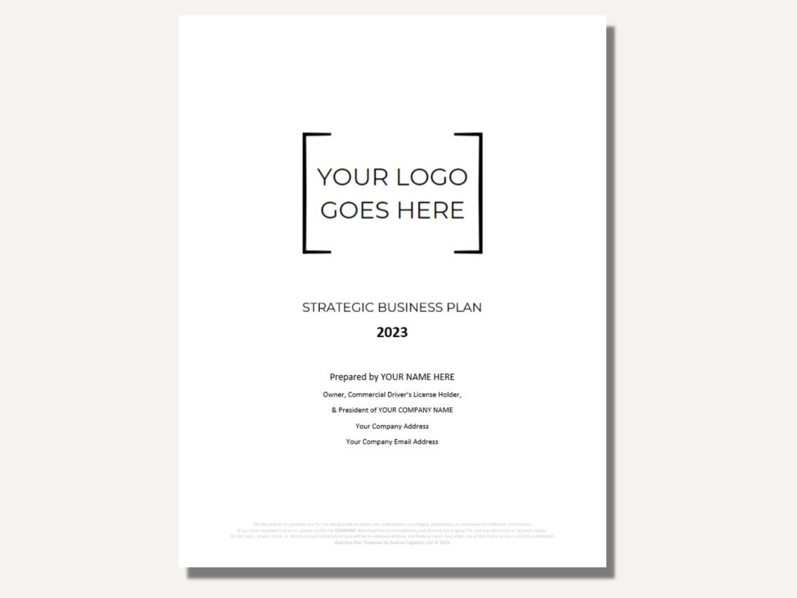 The Definitive "all-in-one" Business Plan Guide - Example for Starting ...
