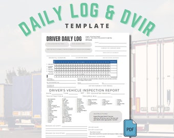 Truckers Dot Log Book 2025 | Truck Driver's Daily Log Book for OTR ...