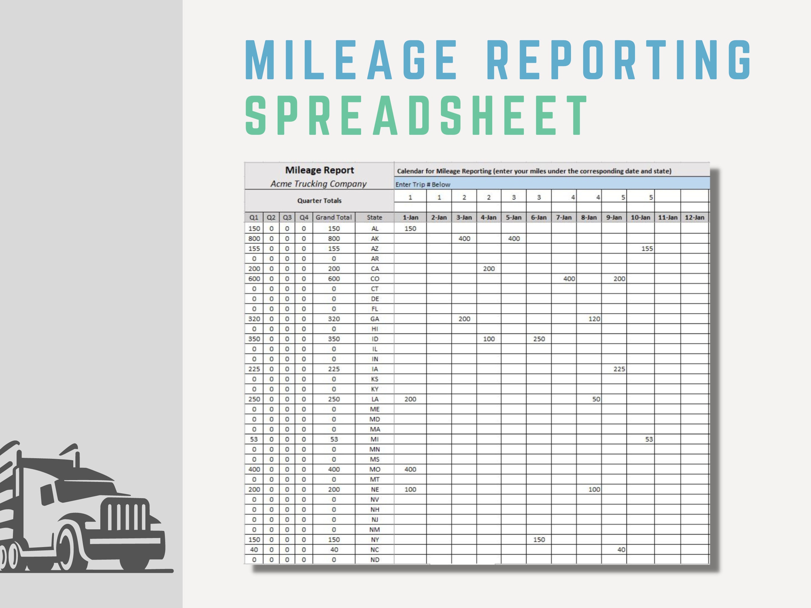 The Definitive "all-in-one" Trucking Business Spreadsheet - Etsy