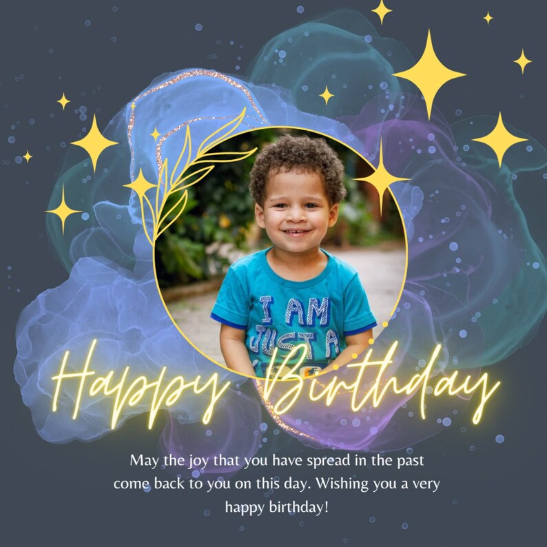 Personalised Happy Birthday Templates - Etsy