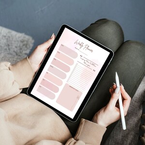 Printable Weekly Planner Digital Planner Work Planner Productivity ...