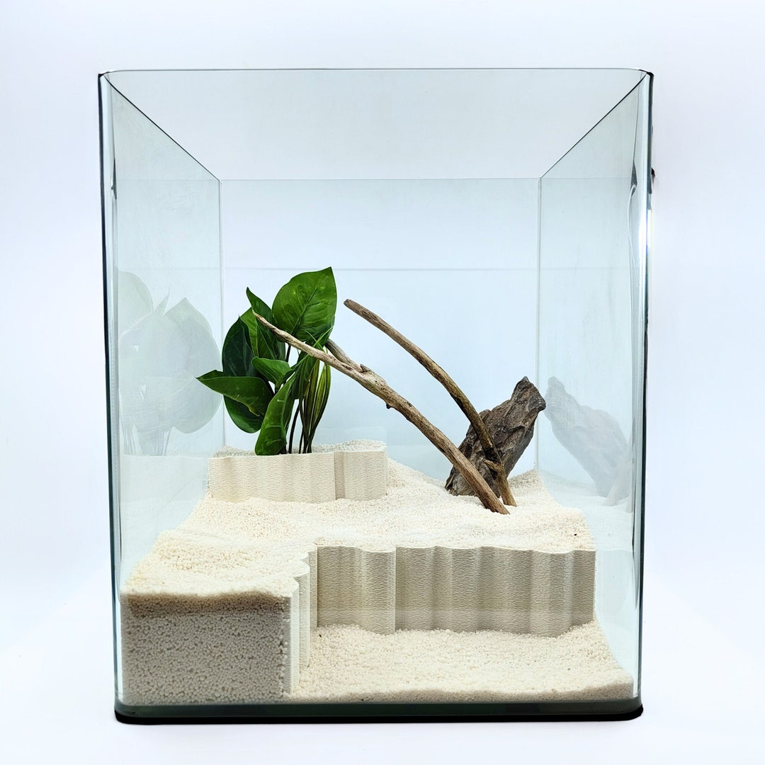 L-shaped Nature's Wonder: Aquatic/terrarium Cliff Decoration ...