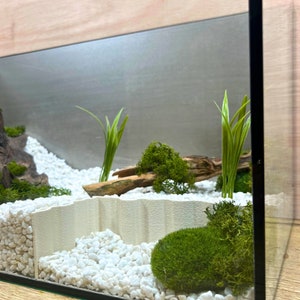 L-shaped Nature's Wonder: Aquatic/terrarium Cliff Decoration ...