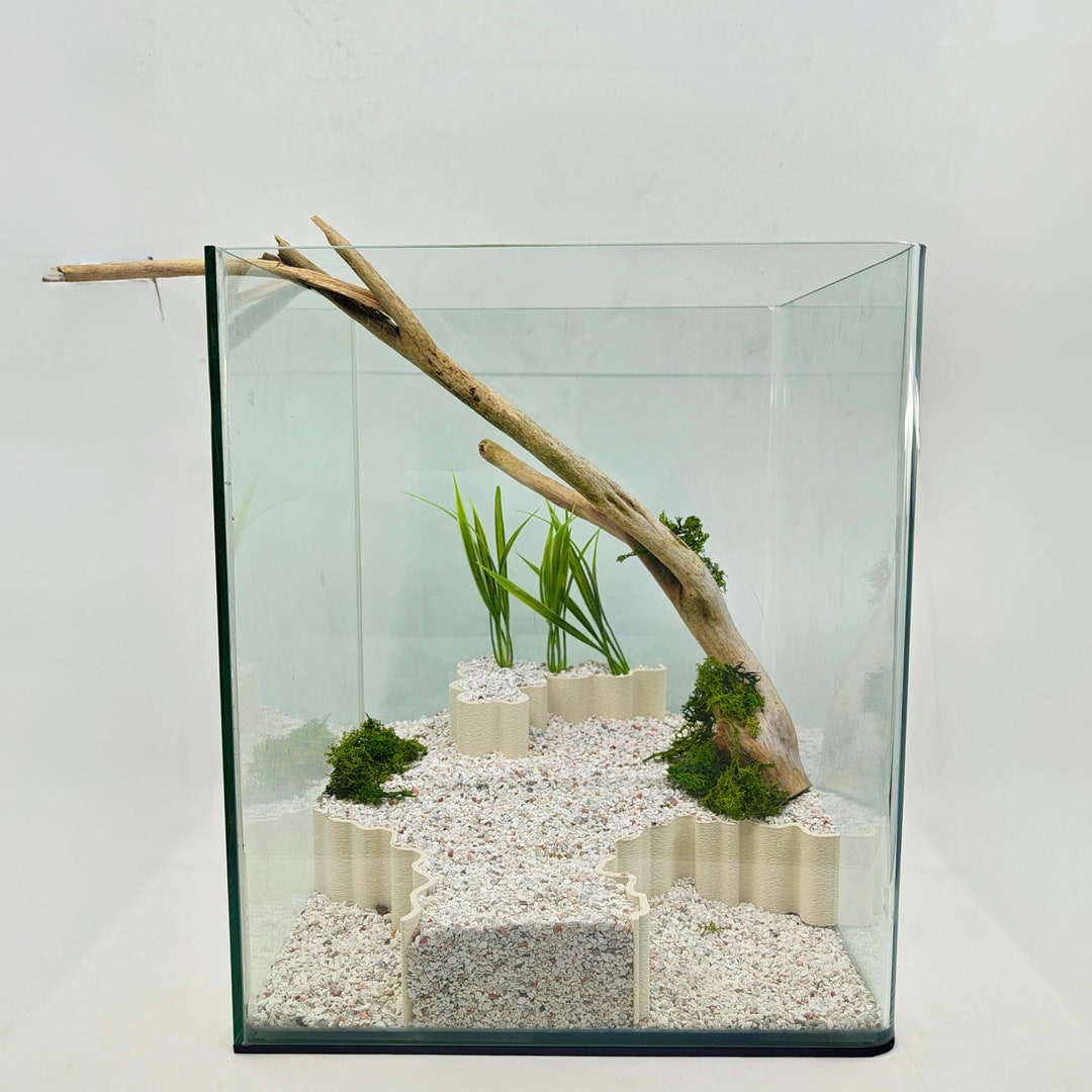 Supreme Aquascaping Kit: 3 Unique Cliffs for Depth and Layers - Perfect ...