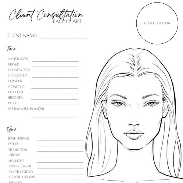 Printable Brow Practice Sheets - Etsy
