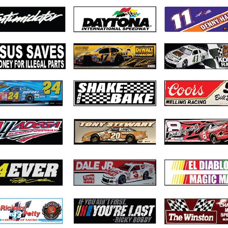 Nascar Stickers - Etsy
