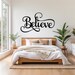 Believe Text Metal Wall Art, Believe Metal Word Art, Script Metal Wall ...