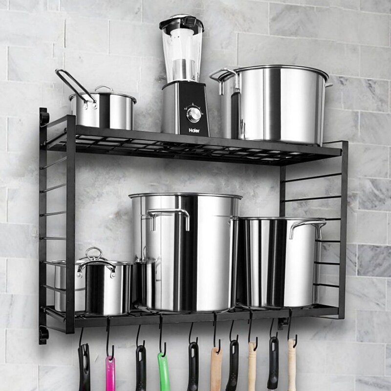 Wall Mount Pot Rack - Etsy