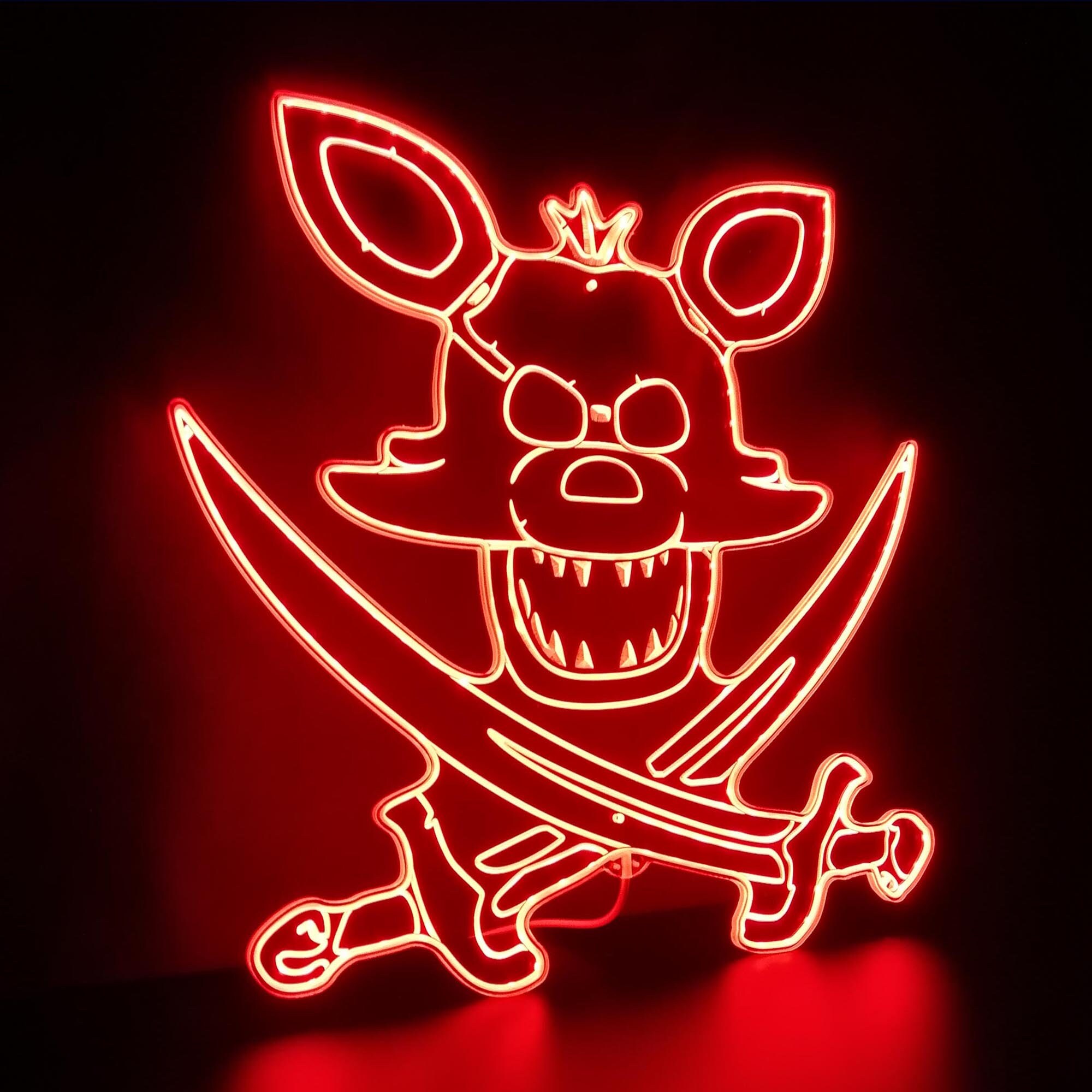 Five Nights at Freddys Foxy 3D Light Wall Sign Custom Game - Etsy UK