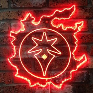Dark Knight FFXIV 3D Night Light Wall Sign, Custom FF14 Job Stone Game ...