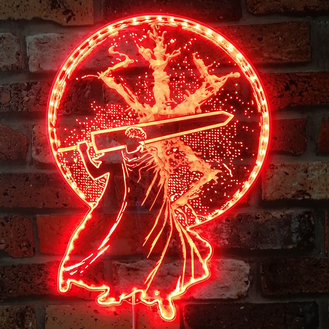 Custom Anime 3D Light Wall Sign, Anime Game Room LED Sign, Color ...