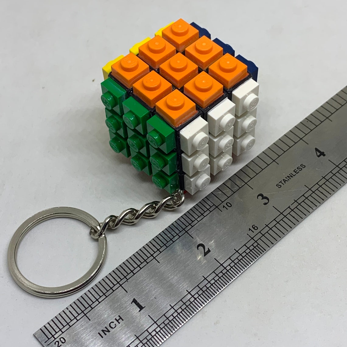 Brick Mini Rubik's Cube Keychain Magic Cube Funny - Etsy
