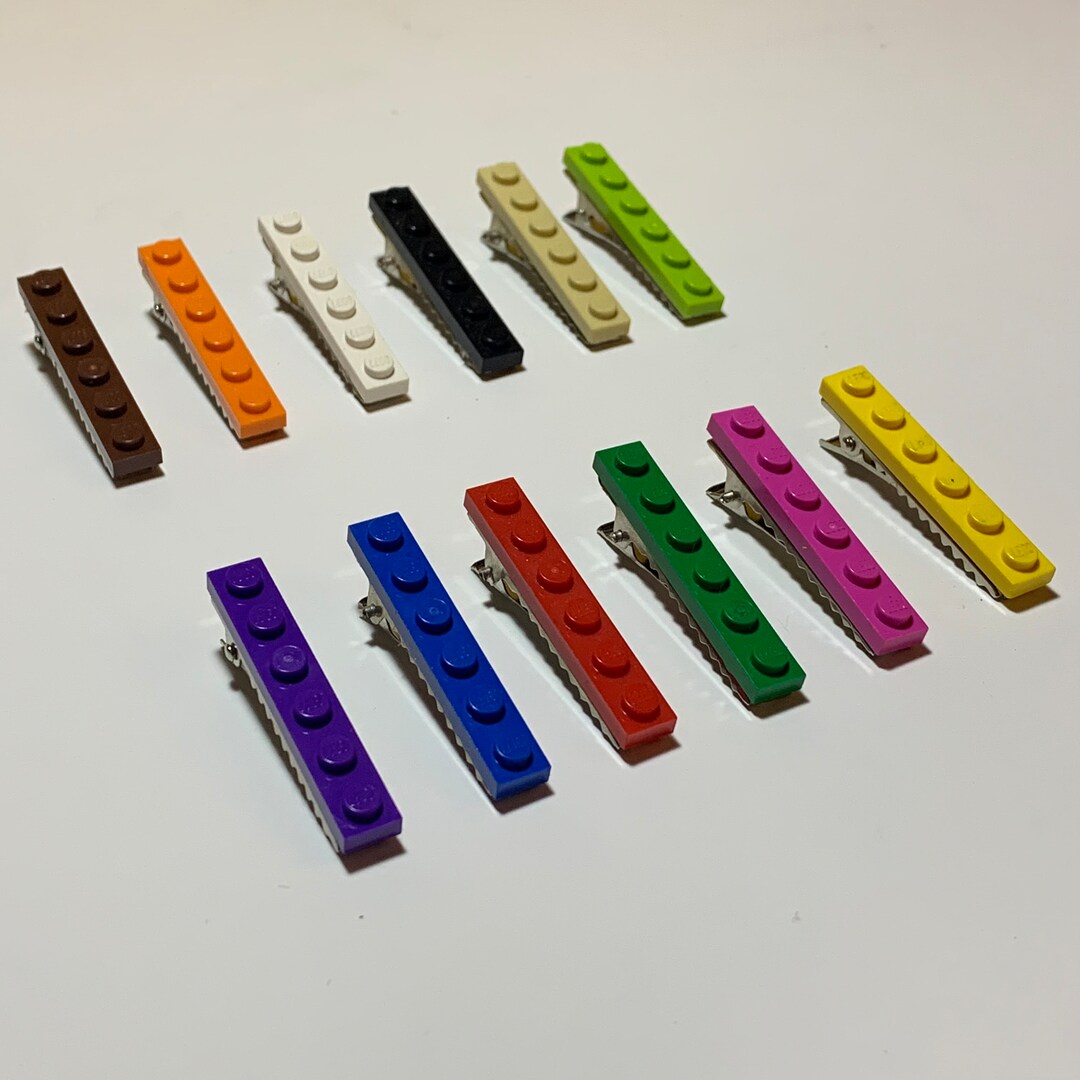 Brick Hair Clips | Set of Two | 12 Colours | Hair Clip | Hair ...