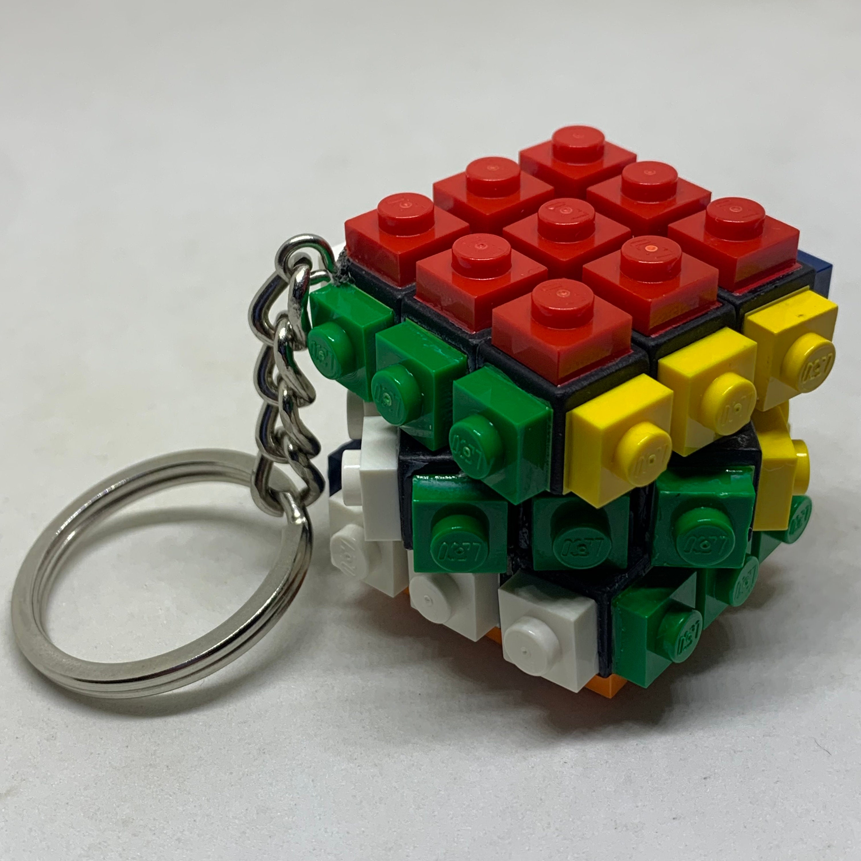 Brick Mini Rubik's Cube Keychain Magic Cube Funny Keyring Puzzle ...