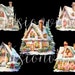 Christmas Cottage Watercolor Bundle, Winter House Clipart, Cottage in ...