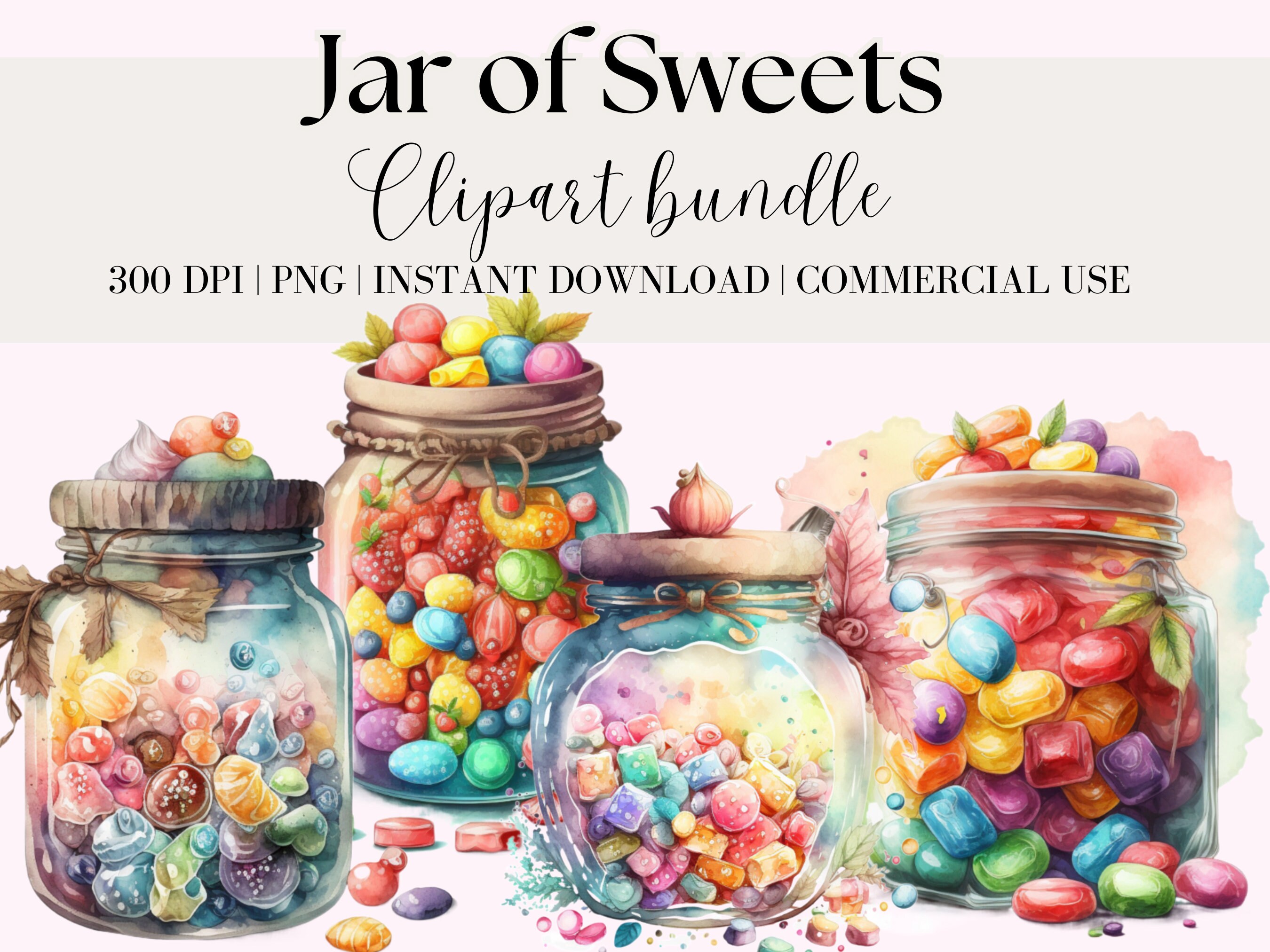 Halloween Candy Jar Clip Art