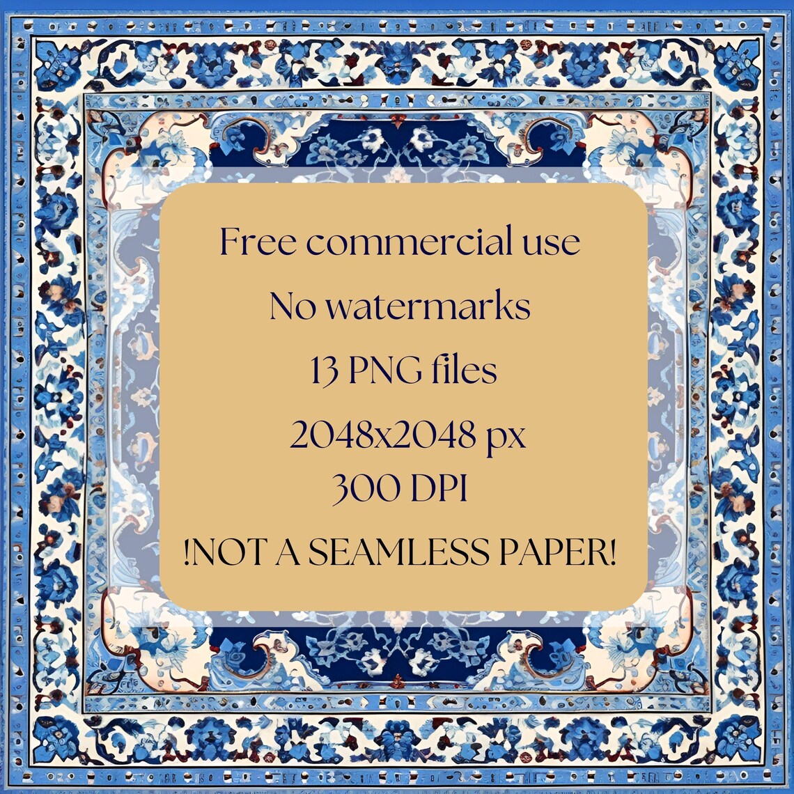 Printable Persian Rug Digital Paper, Carpet Digital Paper, Ornament ...