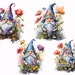 Gnome Clipart Bundle Watercolor Gnomes Clipart Gnomes Png - Etsy